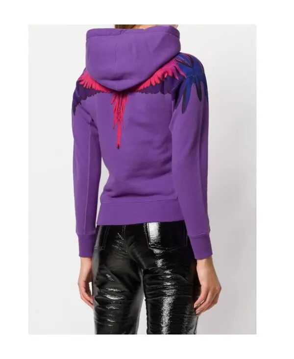 MARCELO BURLON COUNTY OF MILAN Wings Printed Hooded Sweater
