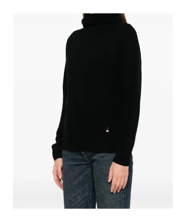 Herno High Neck Wool Jumper - Black