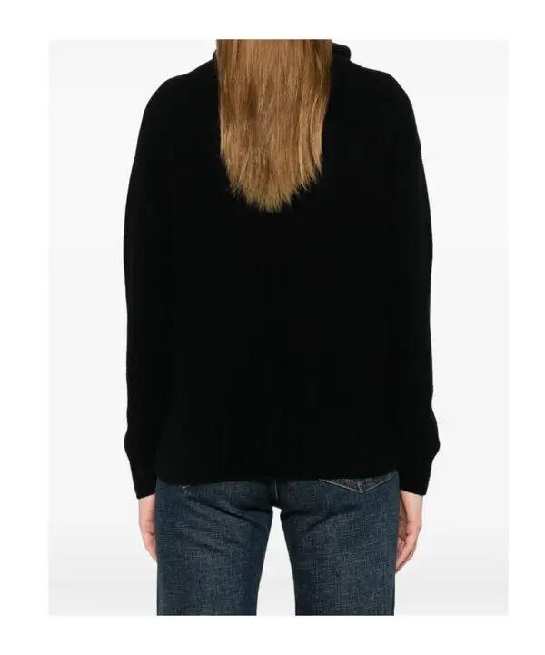 Herno High Neck Wool Jumper - Black