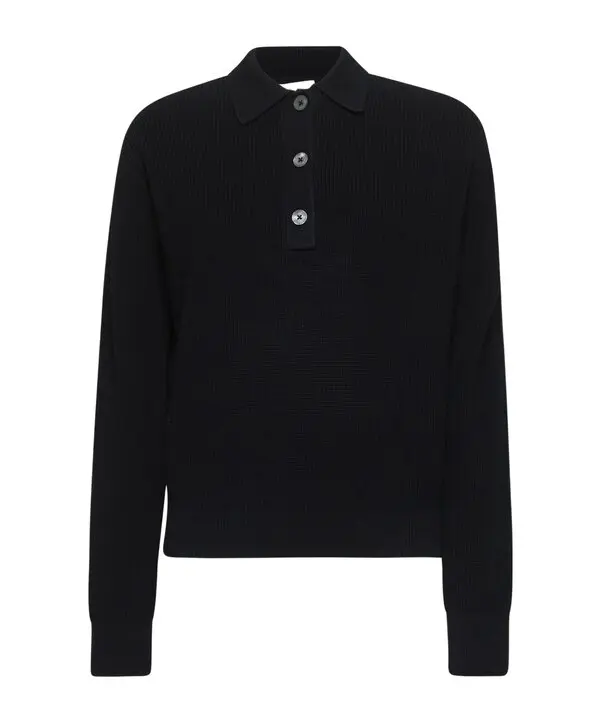 Studio Nicholson Chesapeake Long Sleeve Polo Top