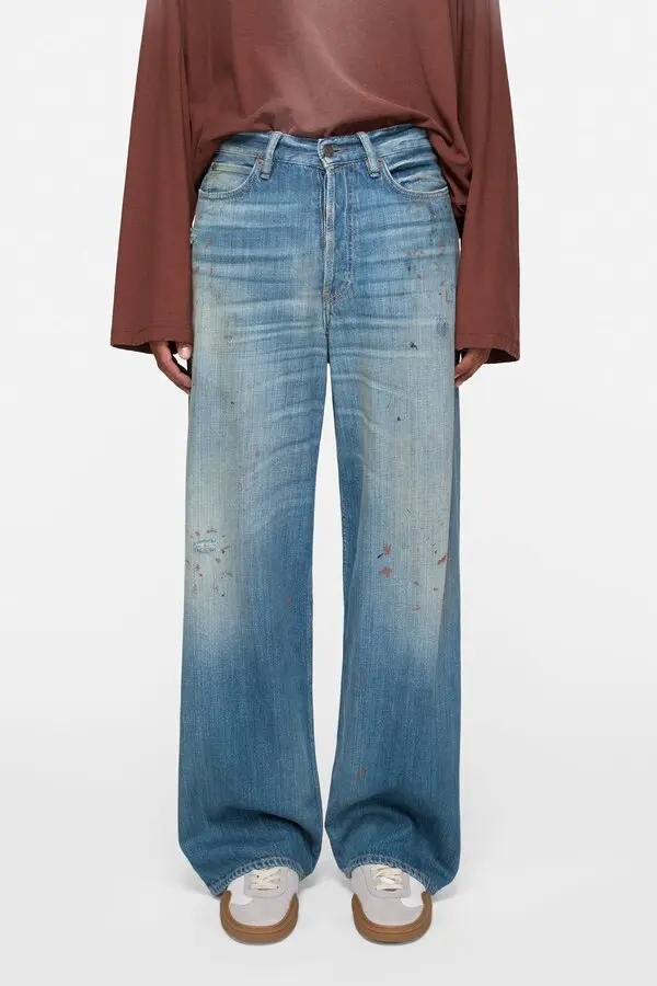 Acne Studios 1981 Loose Fit Jeans - Medium Blue