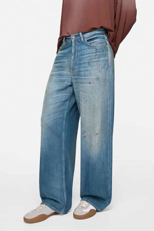 Acne Studios 1981 Loose Fit Jeans - Medium Blue
