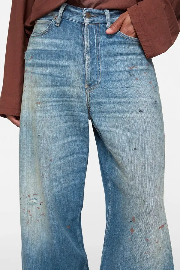 Acne Studios 1981 Loose Fit Jeans - Medium Blue