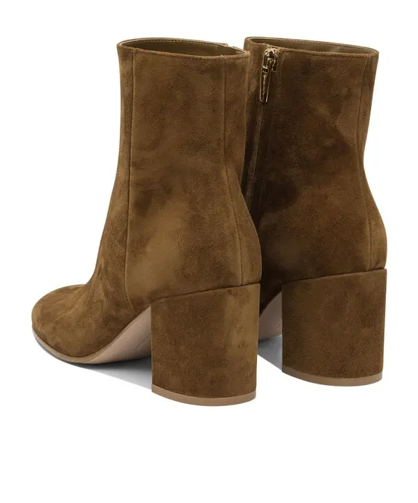 GIANVITO ROSSI Suede Block Heel Boots