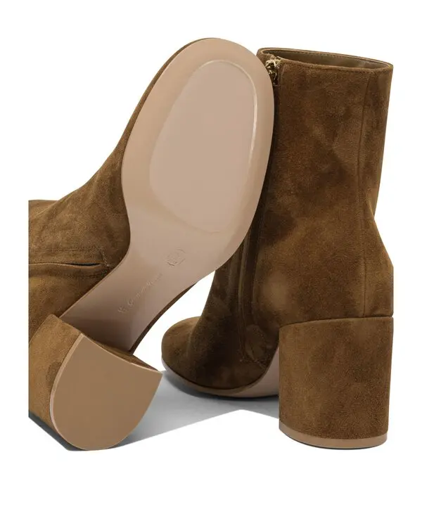 GIANVITO ROSSI Suede Block Heel Boots