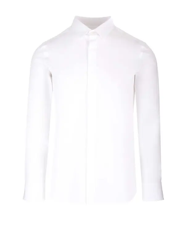 Valentino Garavani Buttoned Curved Hem Shirt
