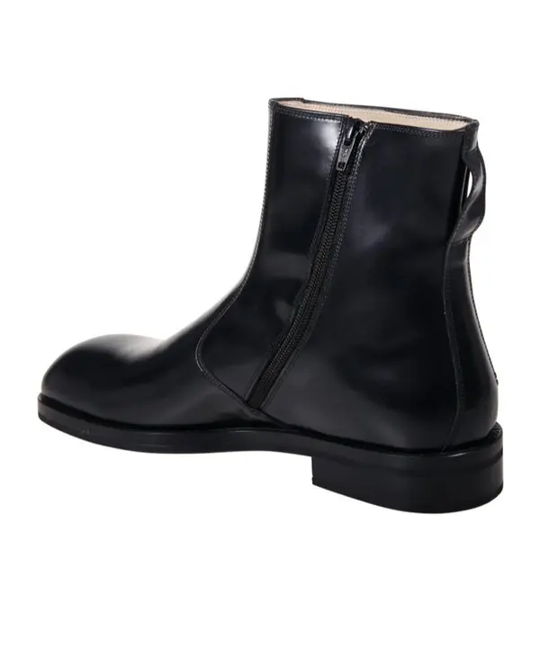 LEMAIRE Square Toe Zip Up Ankle Boots