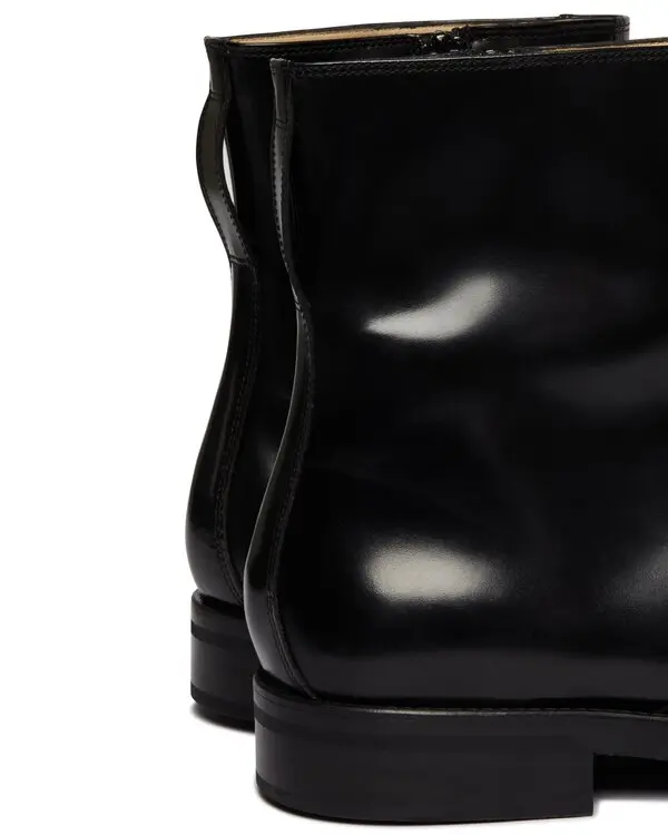 LEMAIRE Square Toe Zip Up Ankle Boots