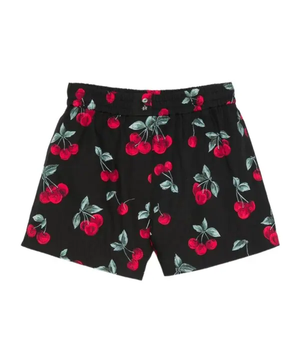 TWINSET Cherry-print Shorts - Black