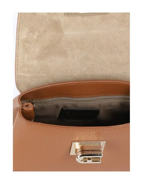 Furla 1927 Leather Mini Tote Bag - Brown