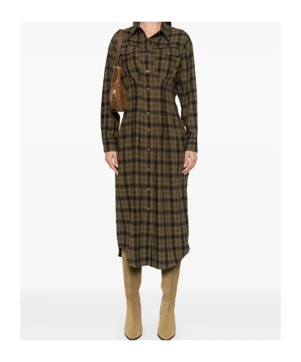 Isabel Marant Étoile Checked Shirt Dress