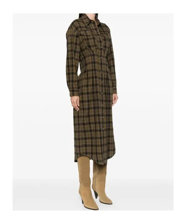 Isabel Marant Étoile Checked Shirt Dress