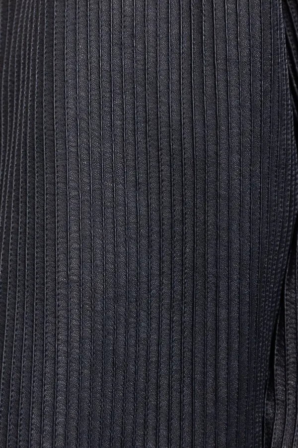 Giorgio Armani Zip Ribbed Jacket - Black
