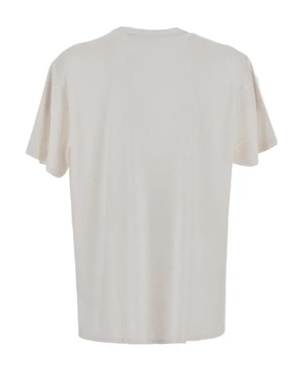 Burberry Logo Detailed Crewneck T-shirt - White