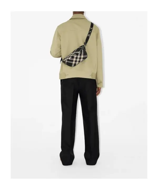 Burberry Checkered Messenger Bag