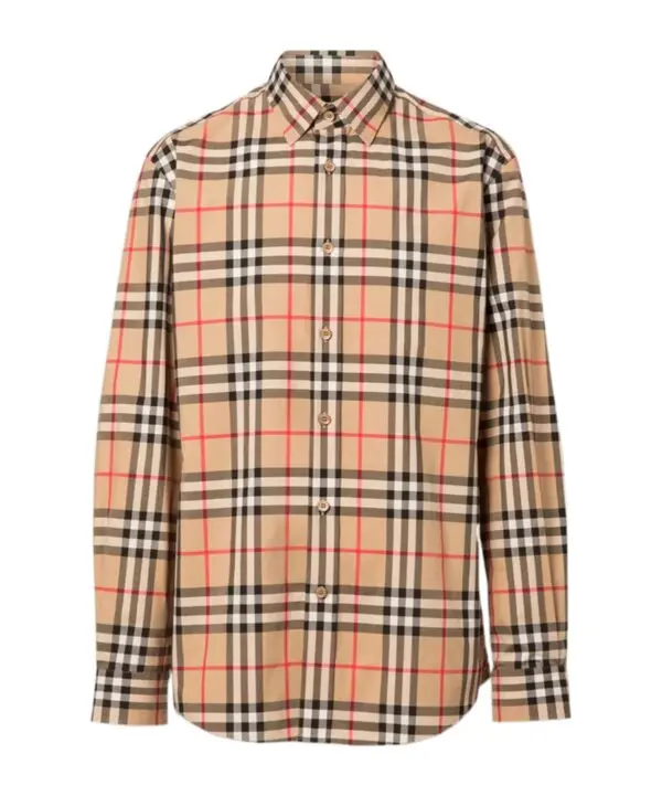 Burberry Long Sleeved Checked Buttoned Shirt