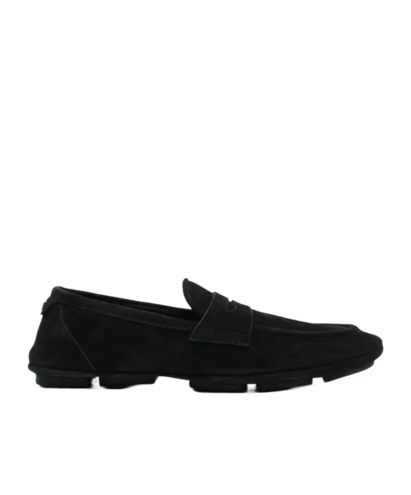 Dolce & Gabbana Logo Plaque Loafers - Black