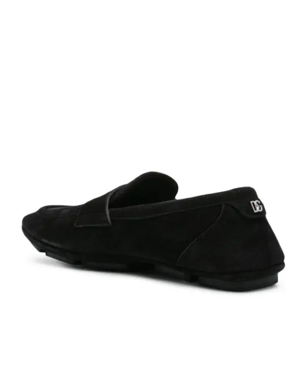 Dolce & Gabbana Logo Plaque Loafers - Black