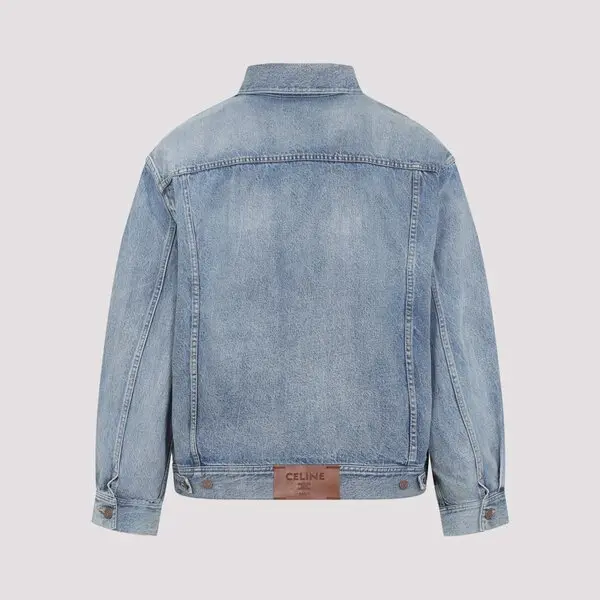 Celine Trucker Jacket In Cotton Denim
