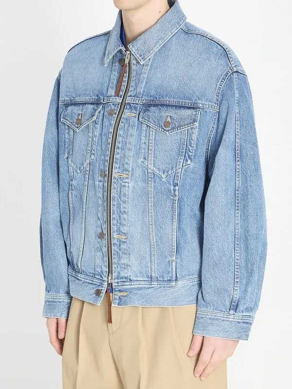 Celine Trucker Jacket In Cotton Denim