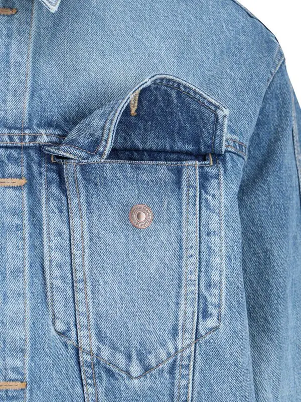 Celine Trucker Jacket In Cotton Denim