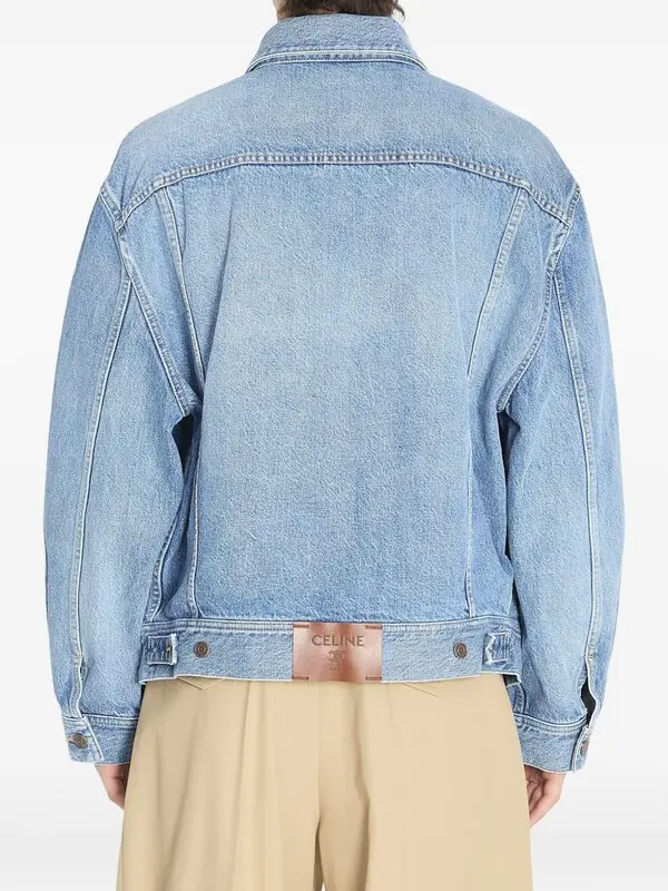 Celine Trucker Jacket In Cotton Denim