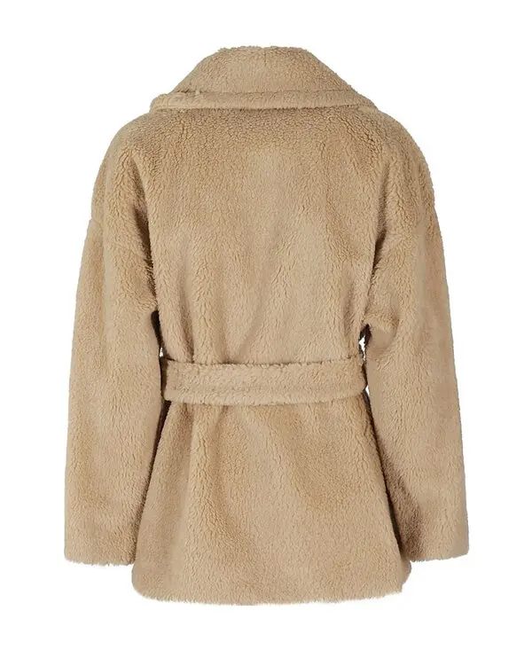 Max Mara Long-sleeved Belted Lapel Jacket