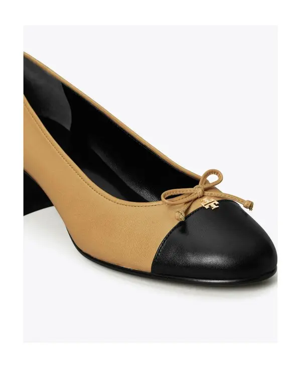 Tory Burch Cap Toe Pumps - Nude