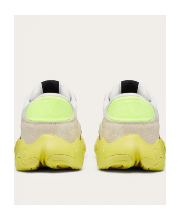Valentino Garavani Bubbleback Lace-up Sneakers - Yellow