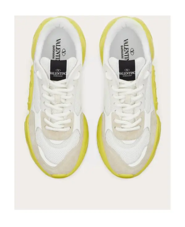 Valentino Garavani Bubbleback Lace-up Sneakers - Yellow