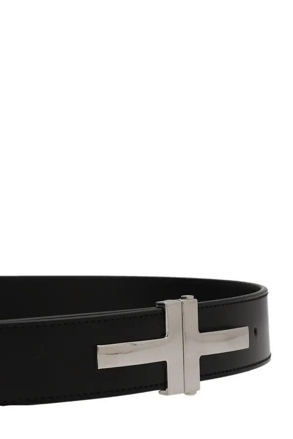 TOM FORD Logo Plaque Belt