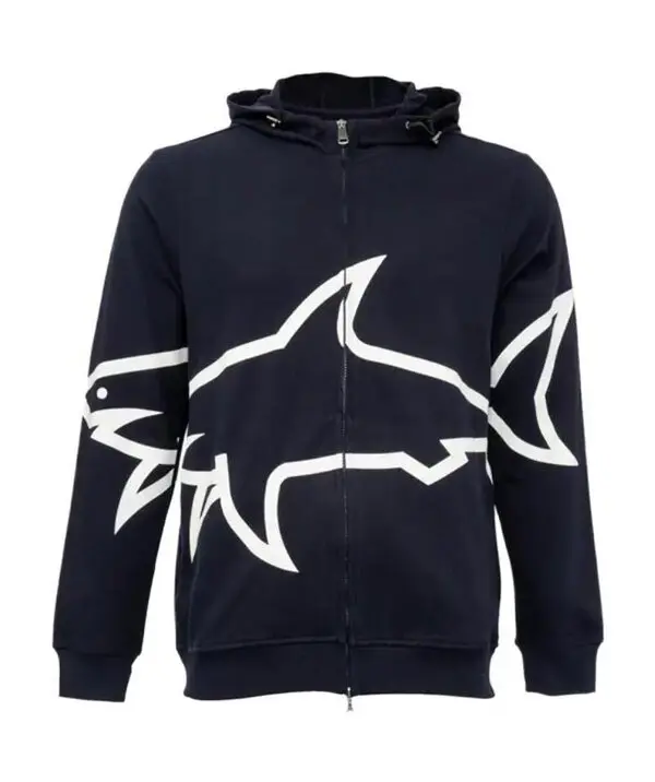 Paul & Shark Logo Hooded Casual Jacket