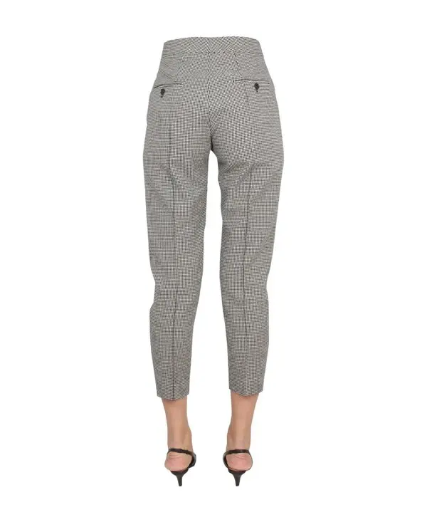 Isabel Marant Étoile Houndstooth Tailored Cropped Pants