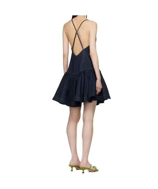 Zimmermann V-neck Denim Mini Dress