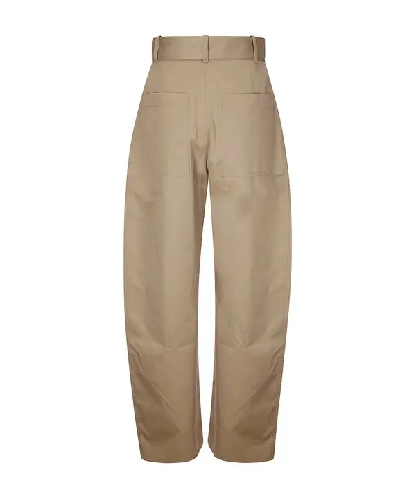 Studio Nicholson High Waisted Tailored Trousers - Nude