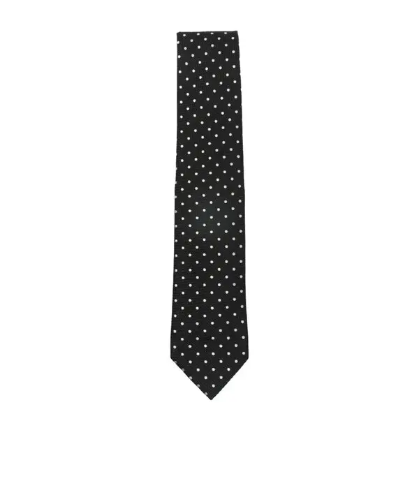 TOM FORD Polka Dot Neck Tie - Black