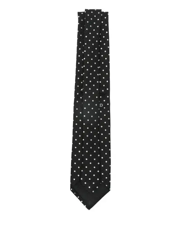TOM FORD Polka Dot Neck Tie - Black