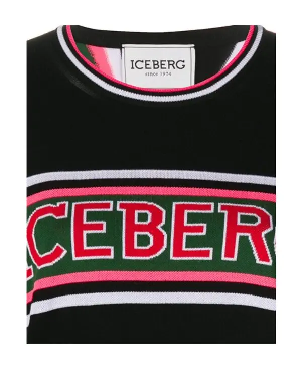 Iceberg Patterned Long Sleeve Sweater