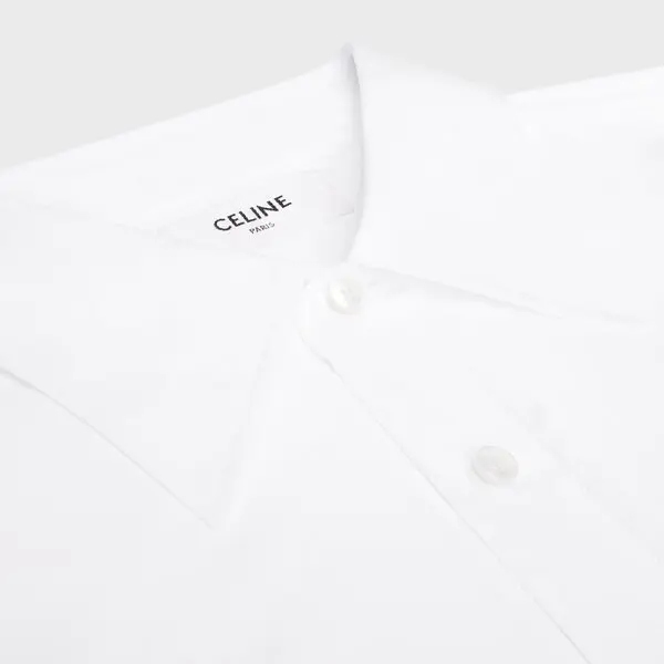 Celine Cropped Cotton Poplin Shirt