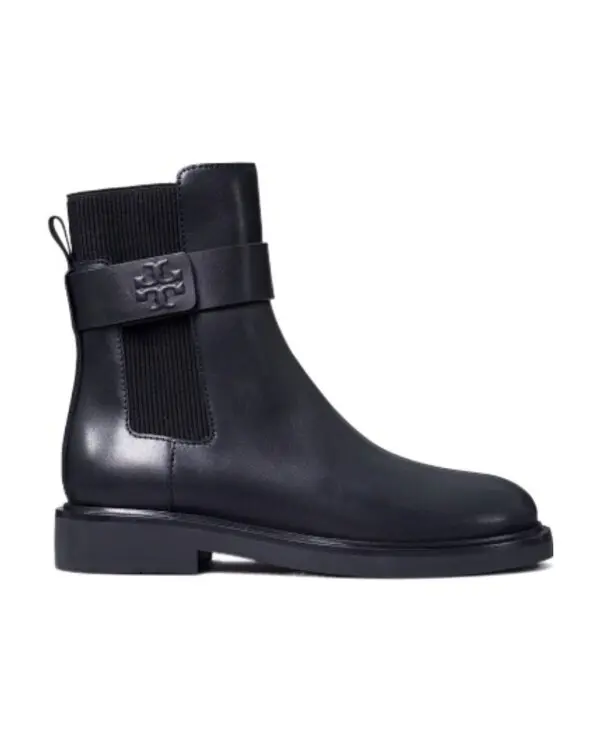 Tory Burch Double Logo Detailed Ankle Boots