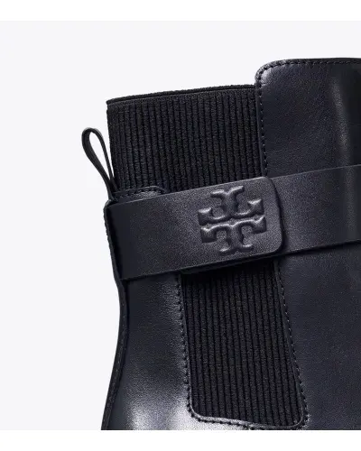 Tory Burch Double Logo Detailed Ankle Boots