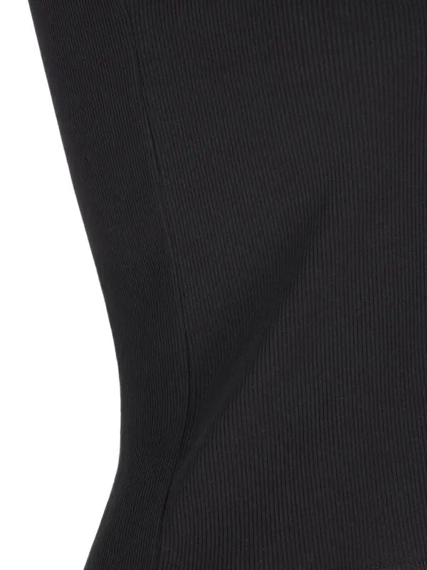 Celine Triomphe Ribbed Cotton Tank Top
