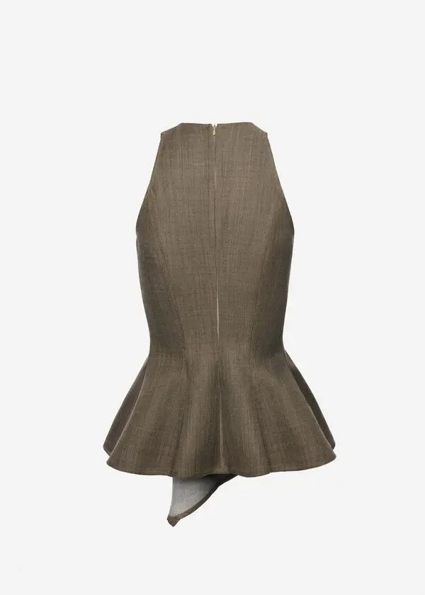 Magda Butrym Asymmetrical Sleeveless Top