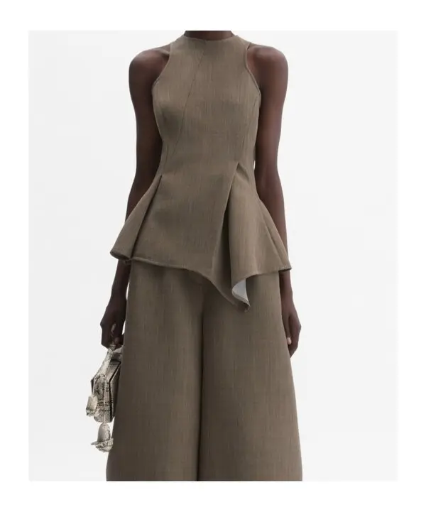 Magda Butrym Asymmetrical Sleeveless Top