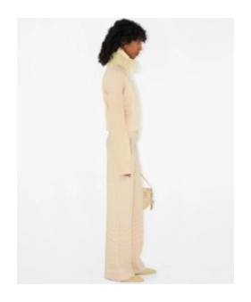 Burberry Houndstooth Jacquard High-waisted Trousers