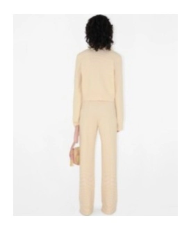 Burberry Houndstooth Jacquard High-waisted Trousers