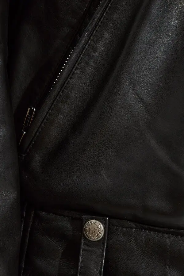 R13 Zip-collar Motorcycle Jacket