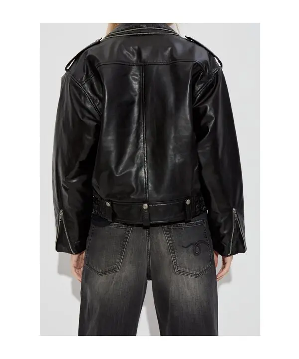 R13 Zip-collar Motorcycle Jacket