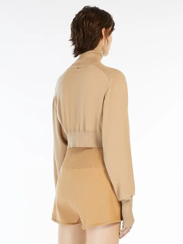 Sportmax High Neck Long Sleeve Jumper