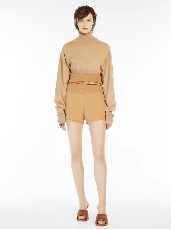 Sportmax High Neck Long Sleeve Jumper